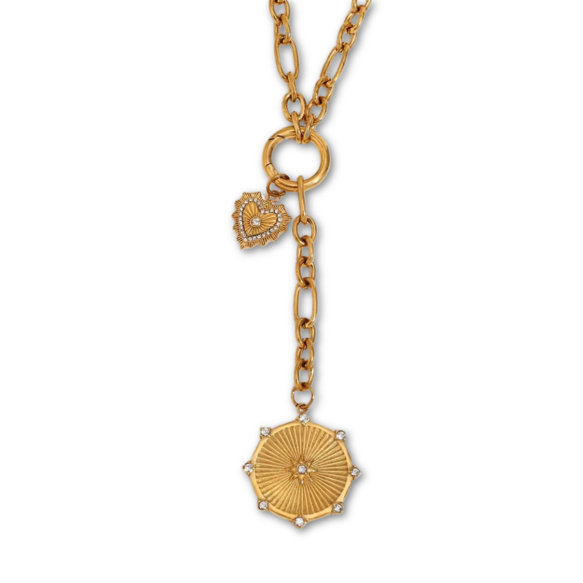 Sacred Heart - Duo Drop Necklace – Babe co.